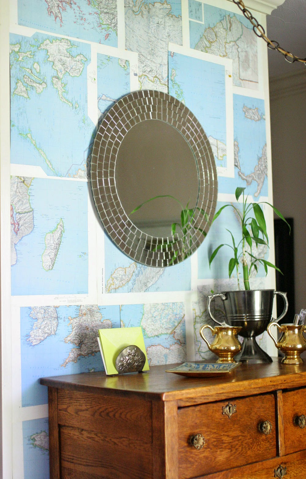 How to make DIY Map Wallpaper – Craftivity Designs