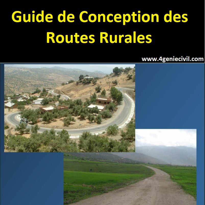 Guide de conception des routes rurales | Cours génie civil - Outils ...