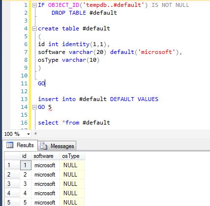 SQLCastle: Interview Question - To populate a table without specifying ...