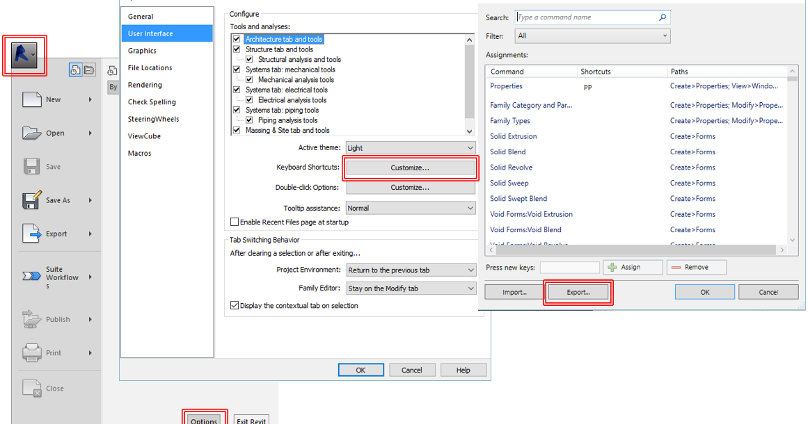 Revit Recess Revit Keyboard Shortcut Xml File