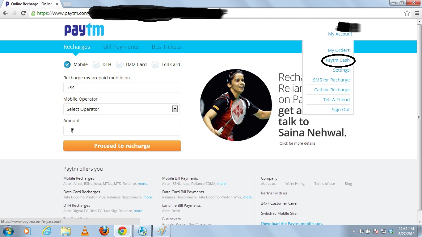 how to add the money in paytm by using the Internet banking