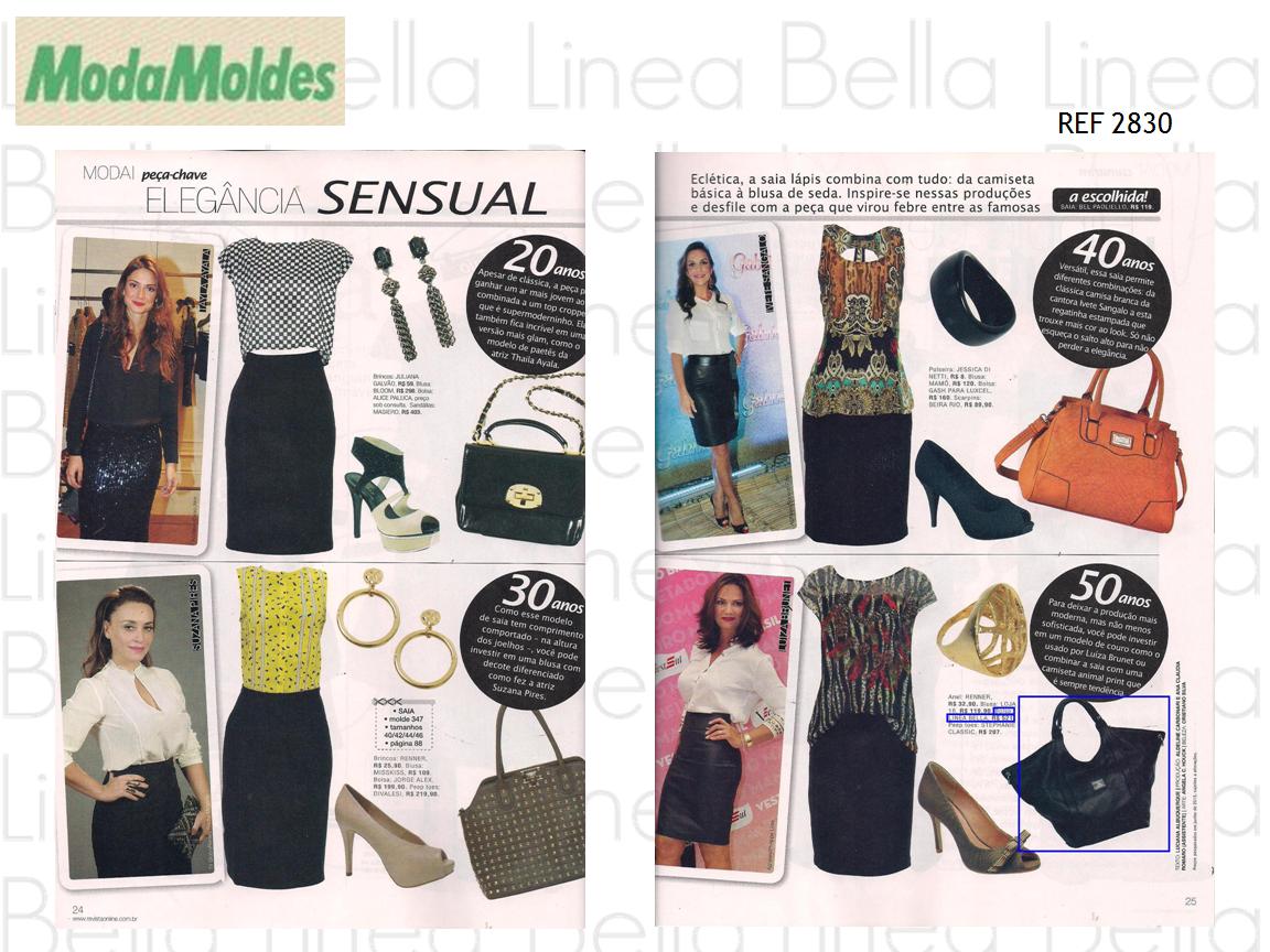 Linea Bella: Linea Bella na Revista Moda Moldes