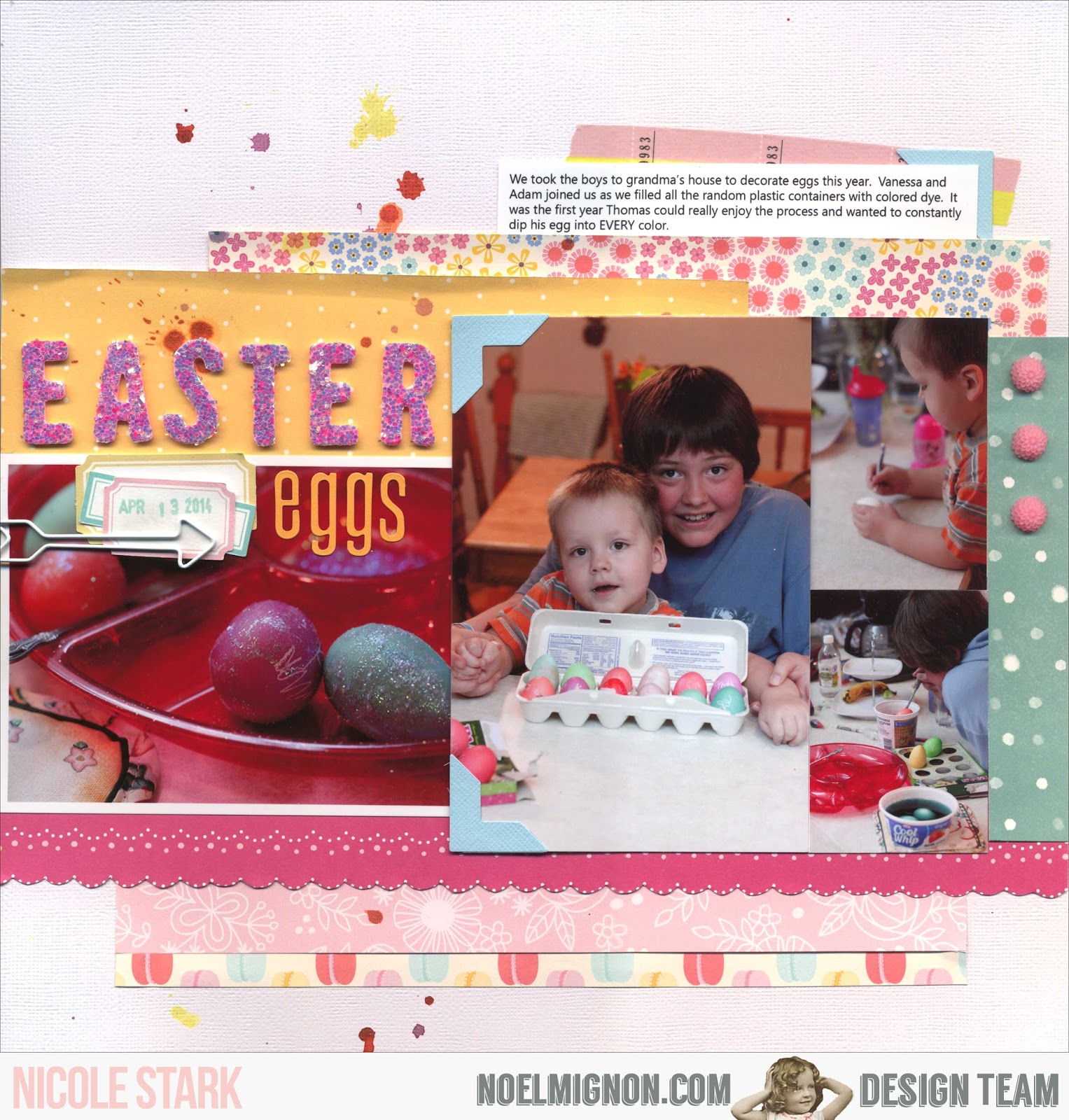 NoelMignon.com Layouts and Projects: Easter Eggs with the Delightful ...