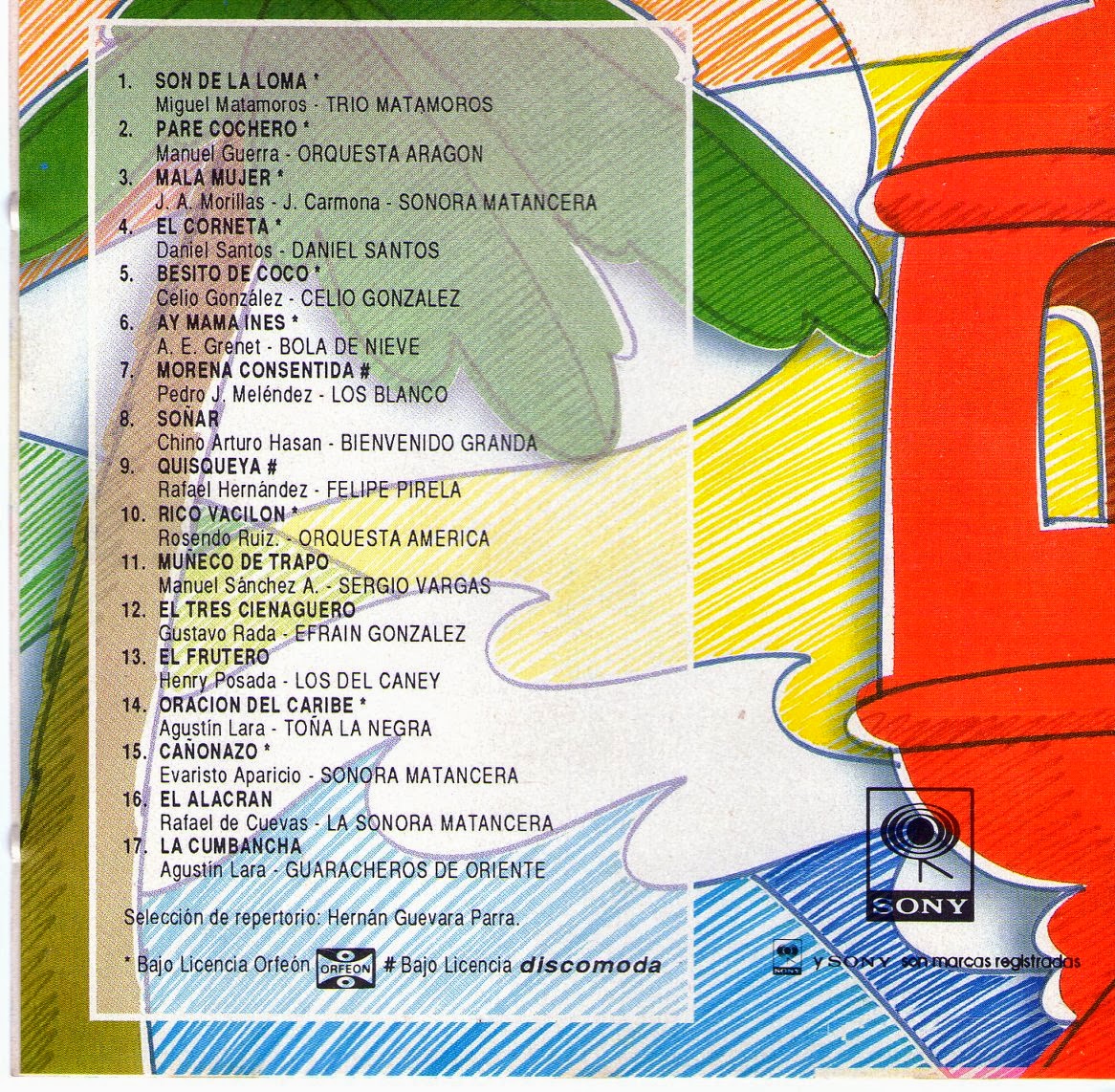 MELODIAS DE COLOMBIA: MUSICA DEL CARIBE - RITMOTEKA SONY