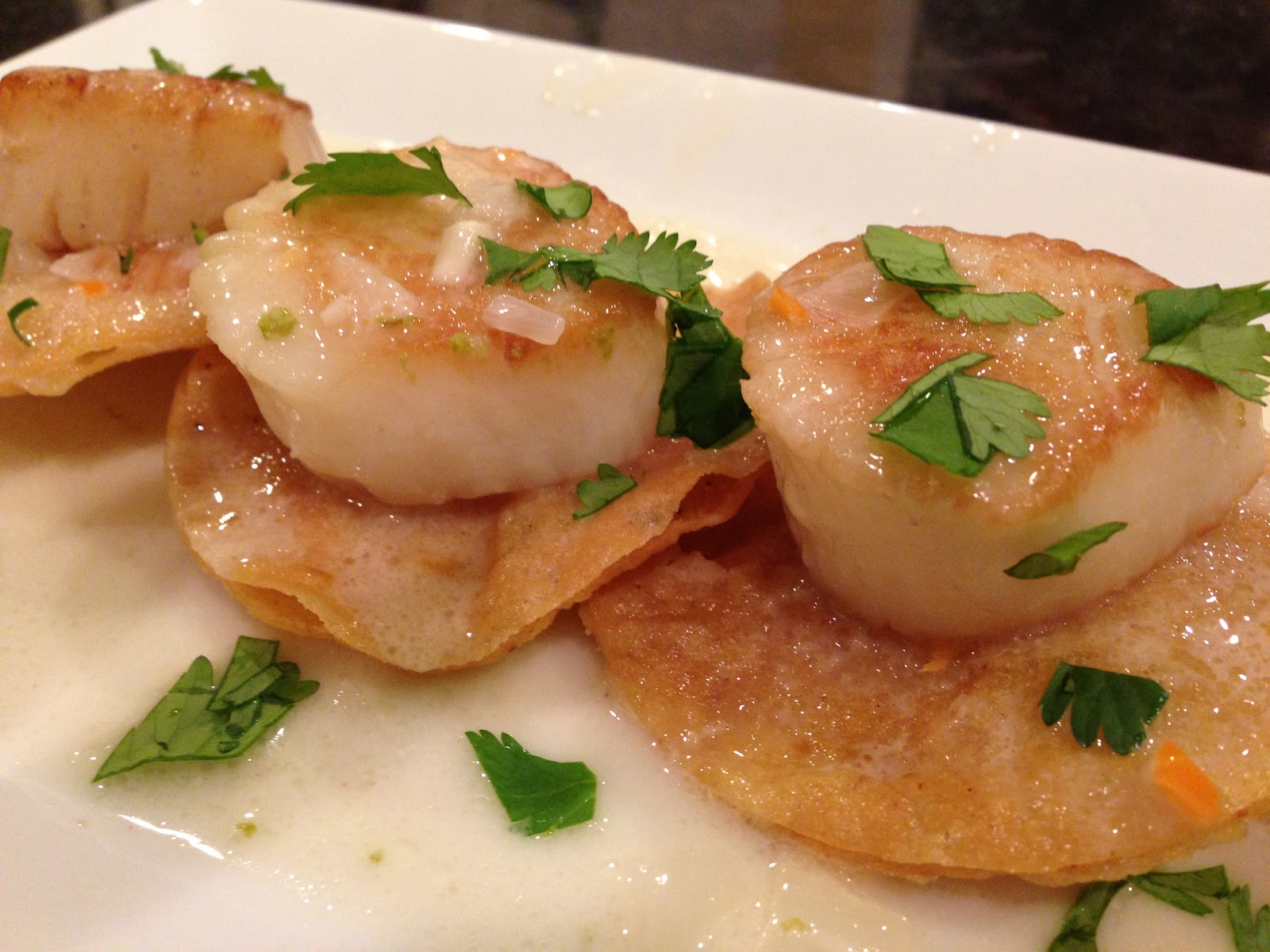 A Girl & Her Food: Coconut, Chille & Lime Scallop Tostadas