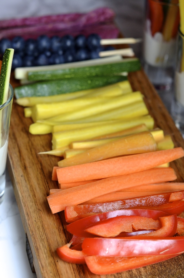 Rainbow Veggie Dippers - Always Order Dessert