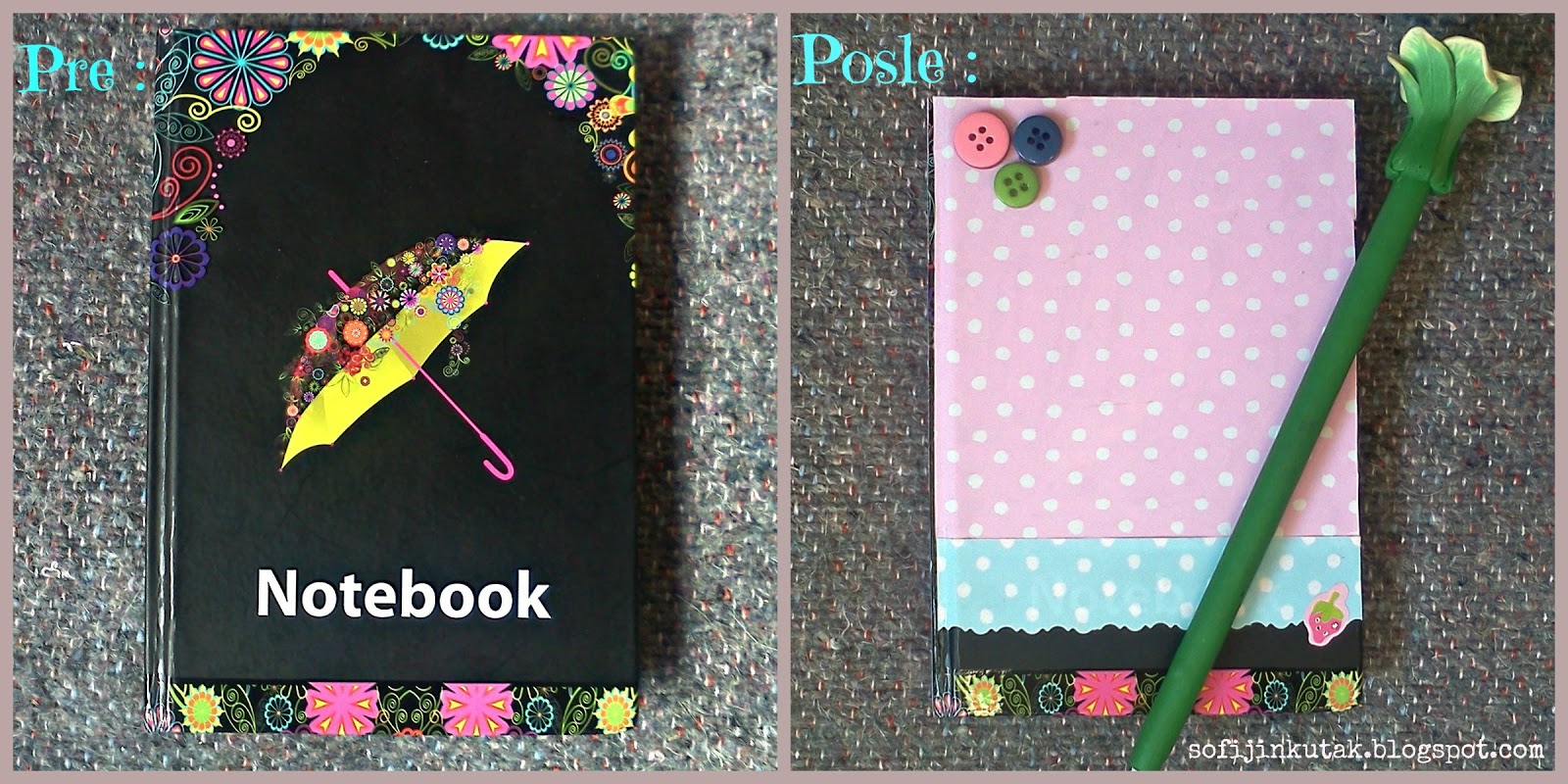 Sofijin Kutak: URADI SAM : Ukrašavanje obične sveske + Organizacija ...