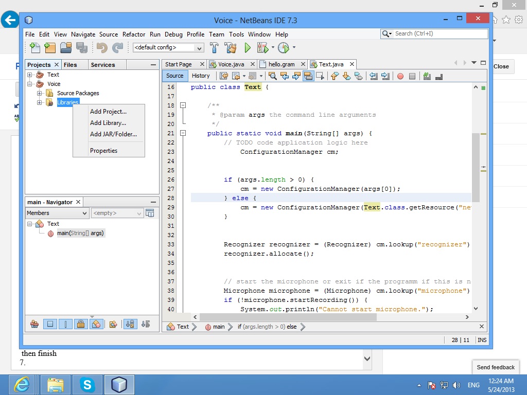 PROGRAMMER: Step by Step Sphinx4 Configuration in NetBeans