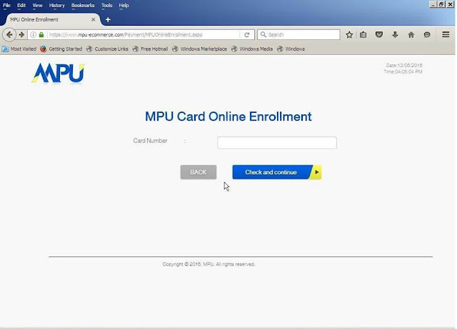 MPU Card အား Online E-Commerce ေလွ်ာက္ထားပံုအဆင့္ဆင့္္ | Apex Myanmar