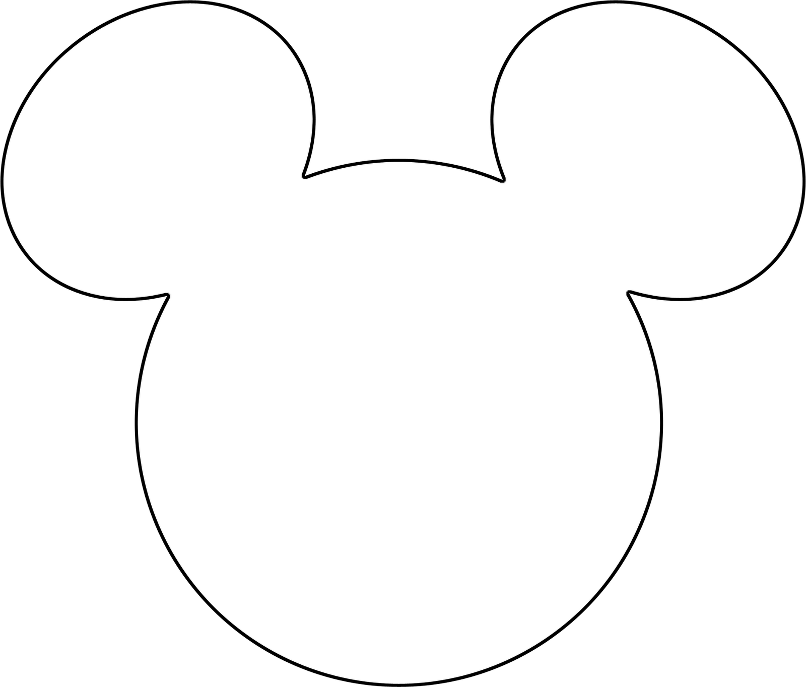 Molde do Mickey - Imagui