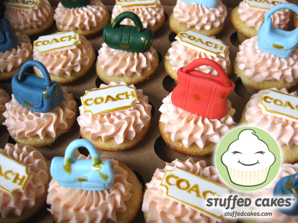 Stuffed Cakes: Coach Purses Mini Cupcakes