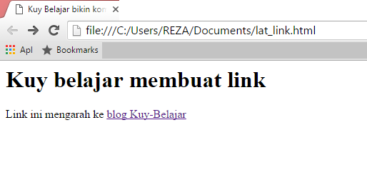 Cara Membuat Link di HTML (Tag a)