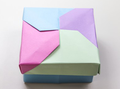 Modular Origami Masu Box | Paperized Crafts