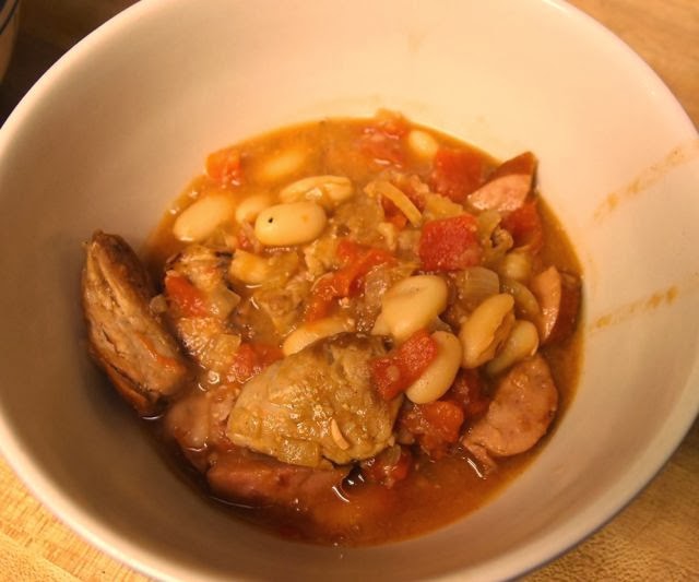Sunday, recipes for two: Recipe: Quick Pork Cassoulet