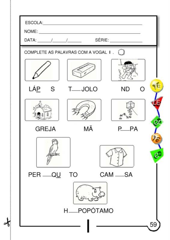 ALFABETIZAÇÃO CEFAPRO - PONTES E LACERDA/MT : Sugestão de Atividades ...