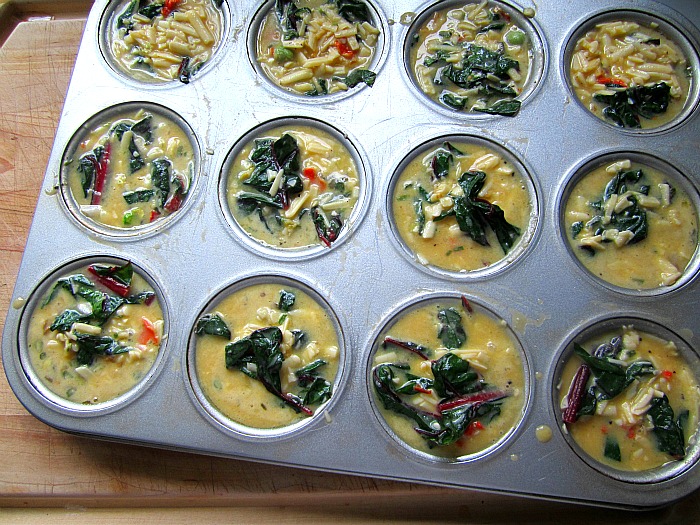 Mini Swiss Chard Quiches