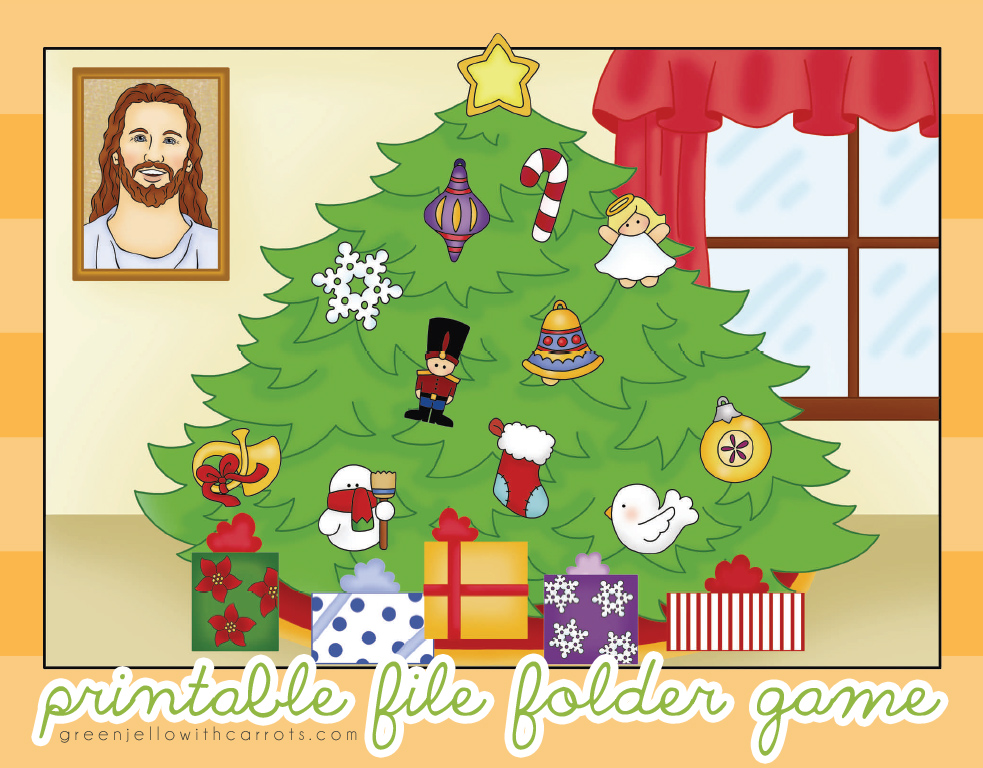 Green Jello with Carrots: Get Ready for Christmas: File Folder Games