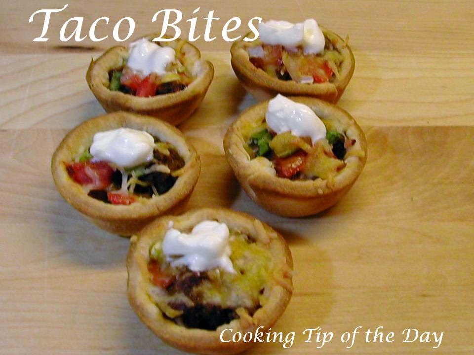 Cooking Tip of the Day: Recipe: Taco Bites