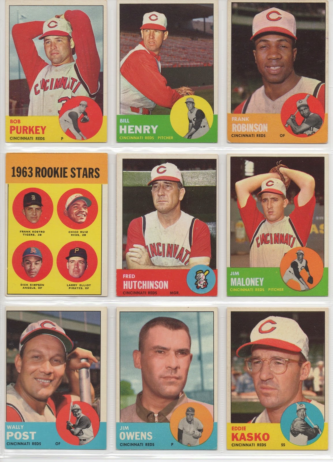 Cincinnati Reds Baseball Card Collector: 1963 Topps Cincinnati Reds ...