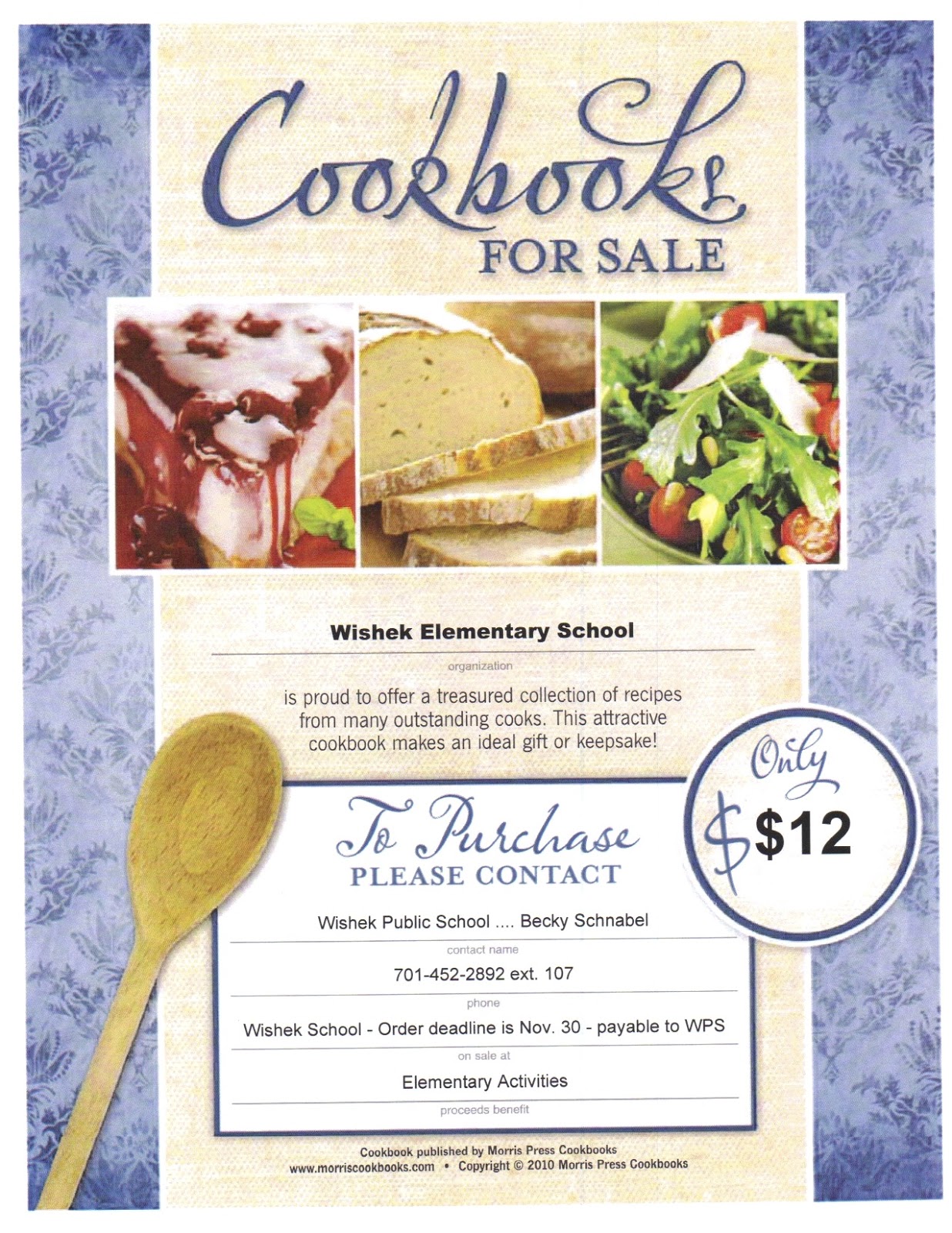 South Border Basketball!: Elementary Teachers of Wishek Selling Cookbooks!