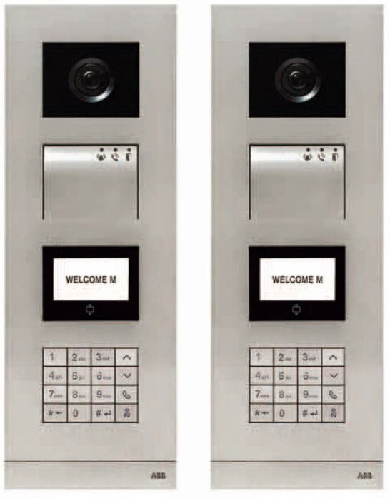 Домофонные системы АББ: Новые станции вызова в сборе в линейке ABB ...