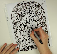 Otaku Crafts: Easy Fake Stained Glass