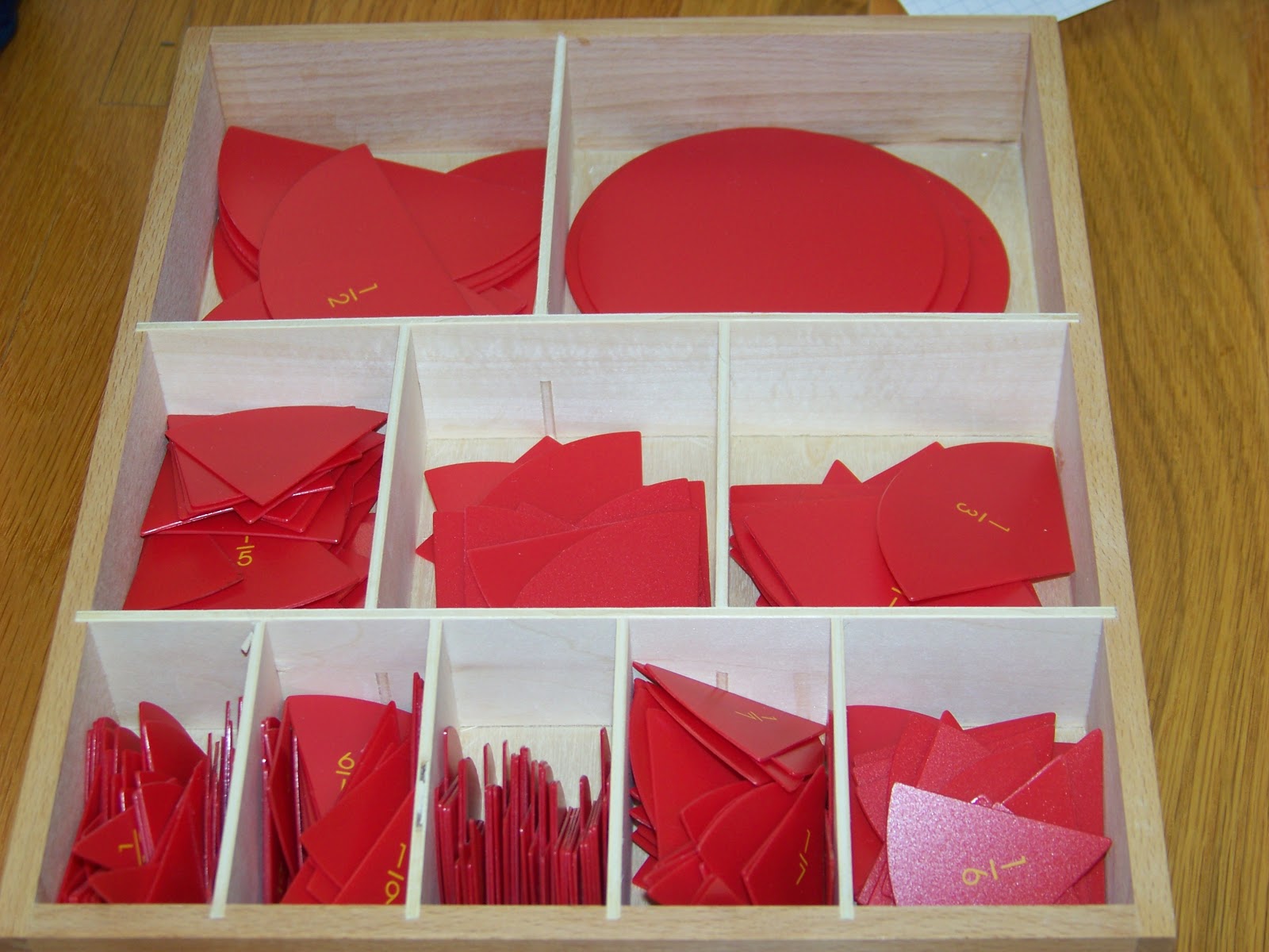 George Family - Montessori At Home: Montessori Fractions - FInding ...