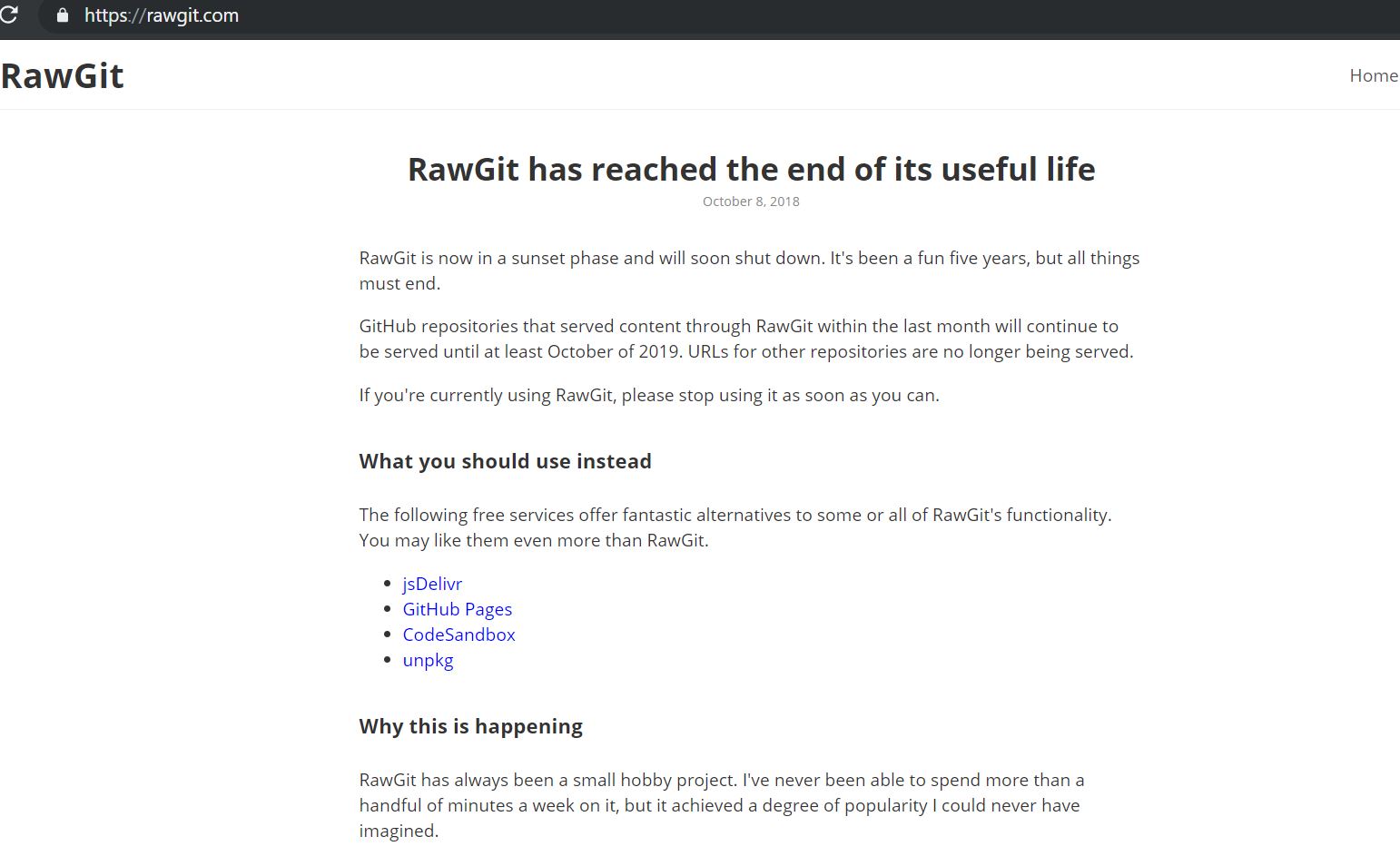 Alternatif CDN Gratis untuk GitHub, GitLab, Bitbucket selain Rawgit - Petunjuk Onlene