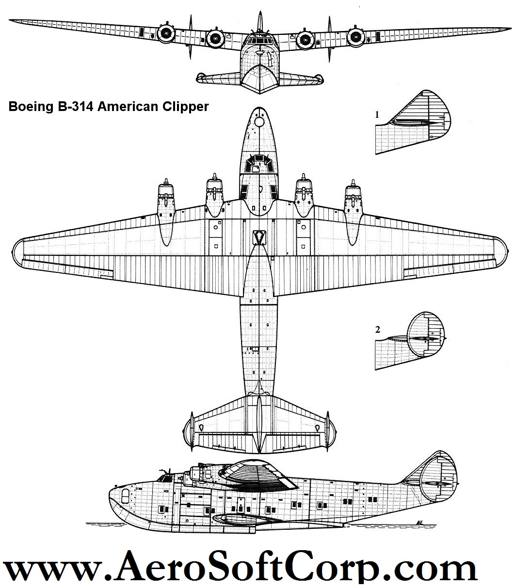 Boeing 314 Clipper - pierwszy transatlantycki samolot pasażerski