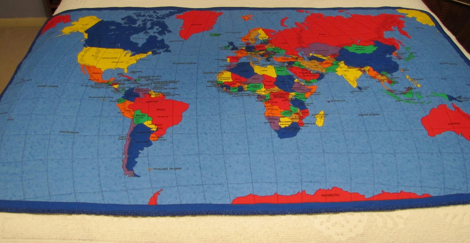 World Map Quilt