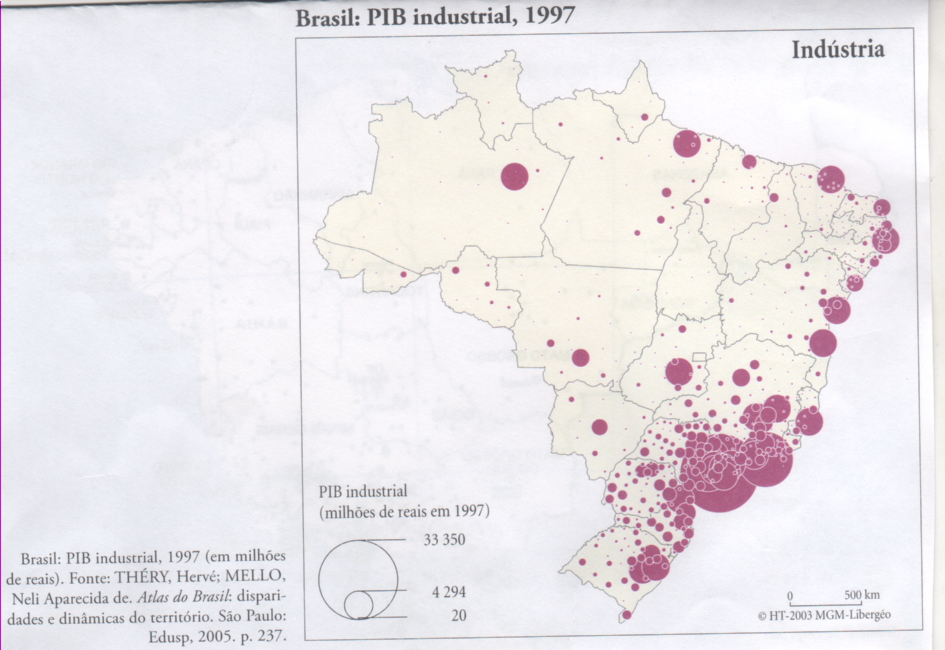 Professor Wladimir - Geografia: Mapas sobre Indústria - Brasil