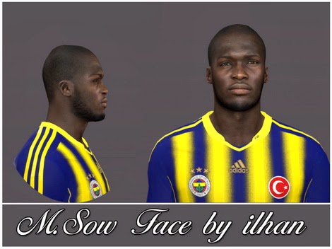 pes-modif: PES 2014 M.Sow Face by ilhan