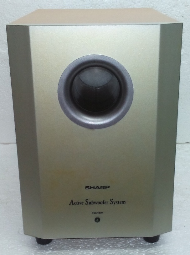 BARANG BARANG ELEKTRIK TERPAKAI DAN RARE: ACTIVE SUBWOOFER SHARP MODEL ...