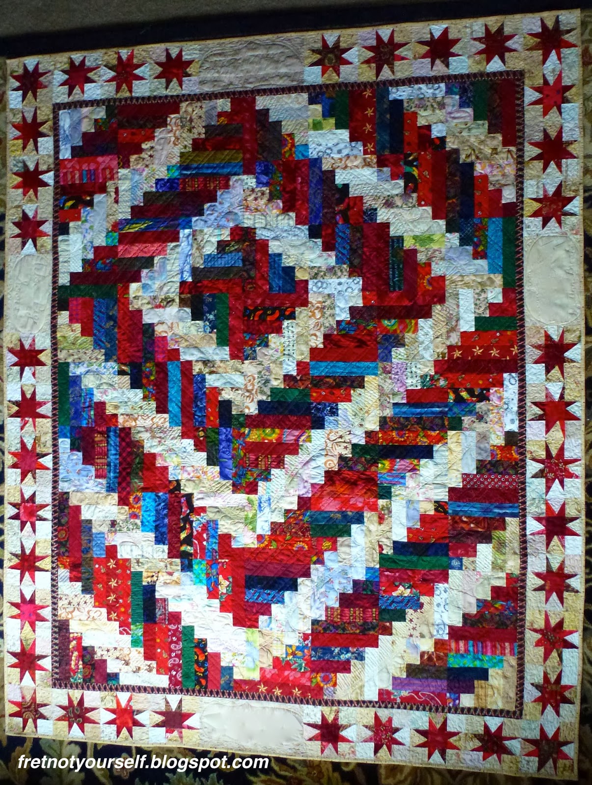 Fret Not Yourself: Woo. Pig. Sooie! Another Finished Quilt