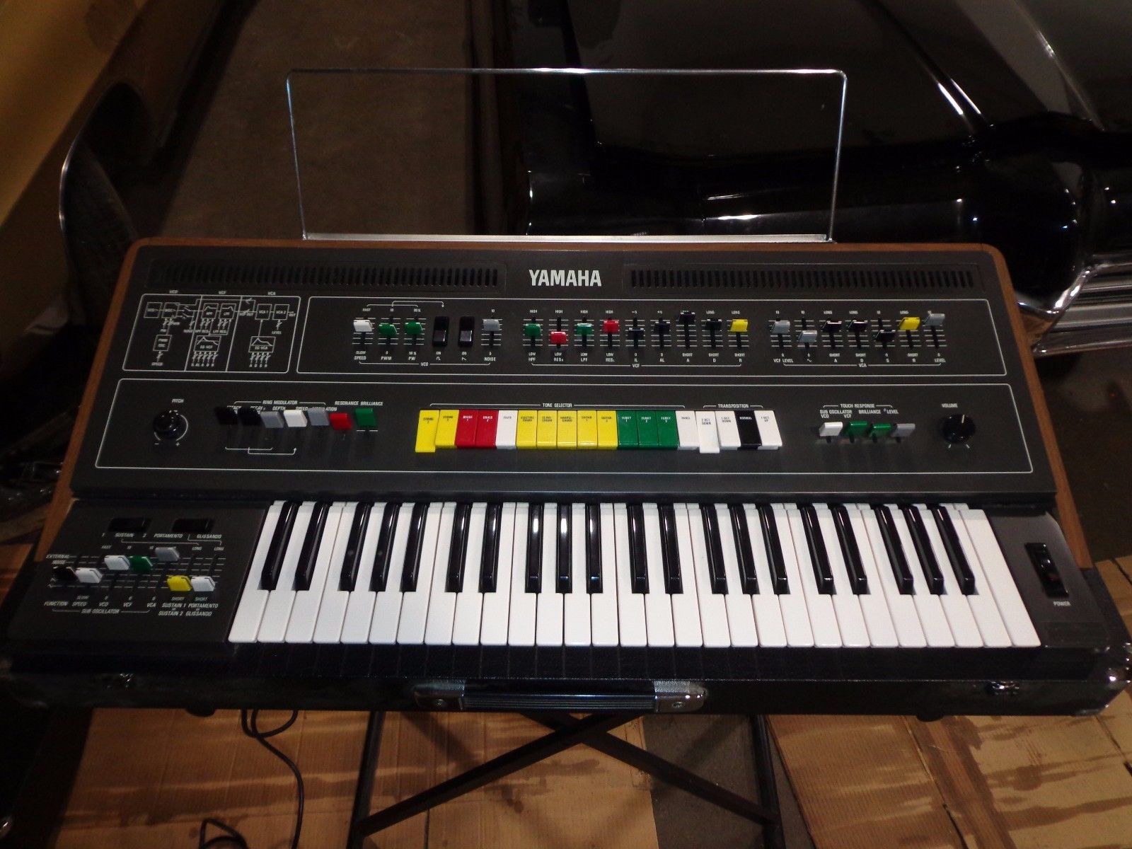 MATRIXSYNTH: Vintage Yamaha CS-50 Synthesizer Keyboard Analog Synthesizer