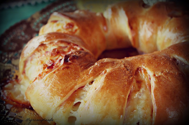 Rosca de Jamón y Queso - Myricaciplando