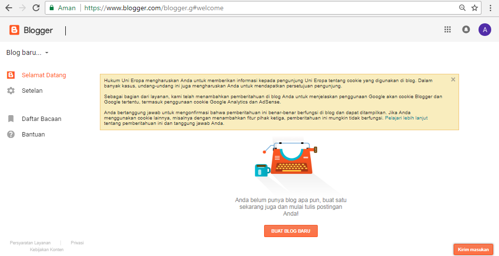 Cara Mudah Membuat Blog Di Blogger
