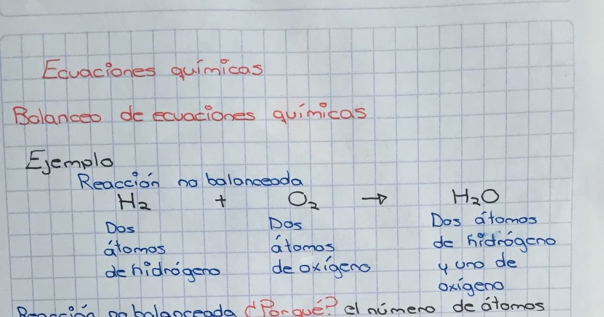 Temas selectos de quimica : Balanceo de ecuaciones químicas (REPASO)