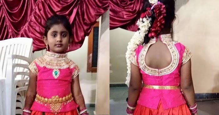 Baby in Pot Neck Blouse - Indian Dresses