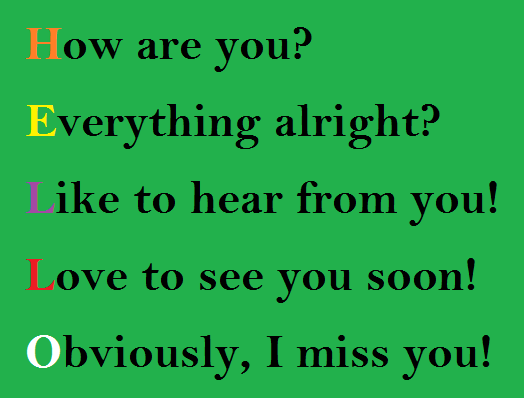 Good Messages And Jokes: A simple hello message