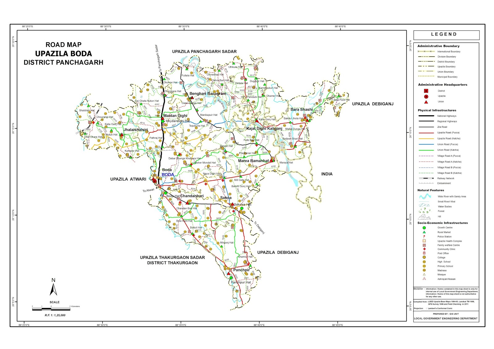 UMAR CREATION: Panchagarh Map পঞ্চগড় ম্যাপ
