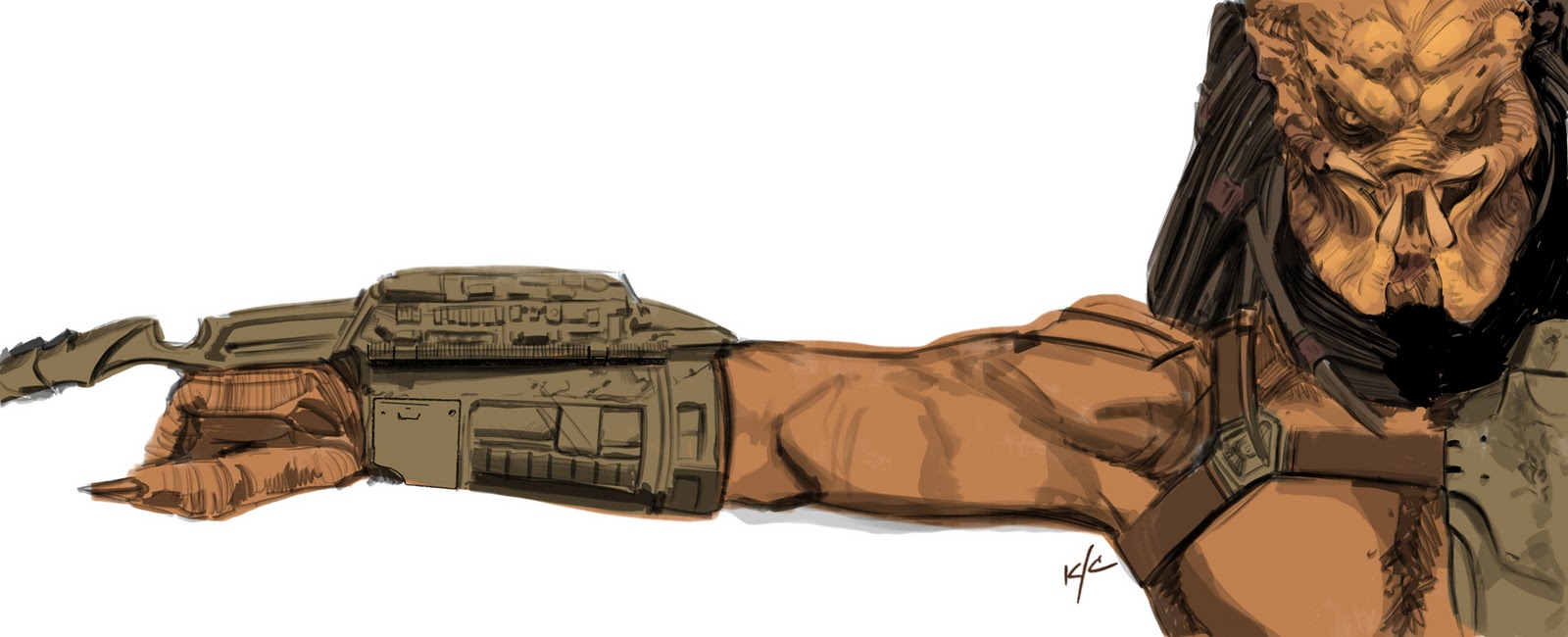 Predator Drawing Tutorial