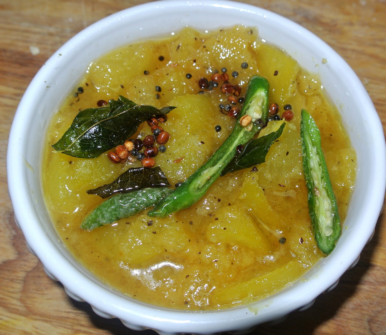 Praba's yummy experiments: Mangai Pachadi / Raw Mango Pachadi /Side ...