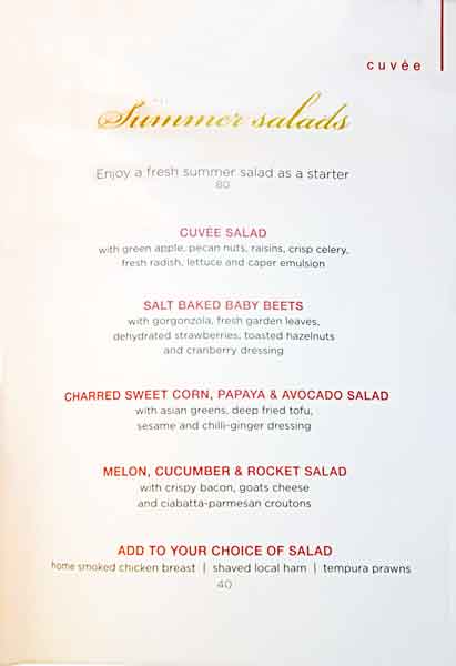 .: New Summer Menu at Simonsig's Cuvée Restaurant