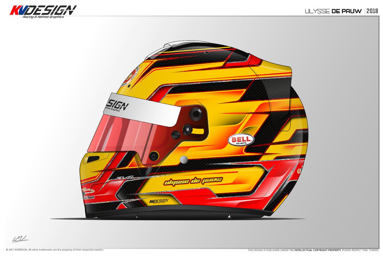 Racing Helmets Garage: Bell HP7 Carbon U.De Pauw 2018 by KV Design ...