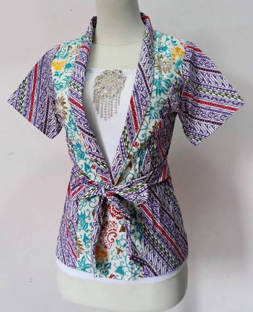 10 Model Baju Batik Kombinasi Bolero Terbaru 2020