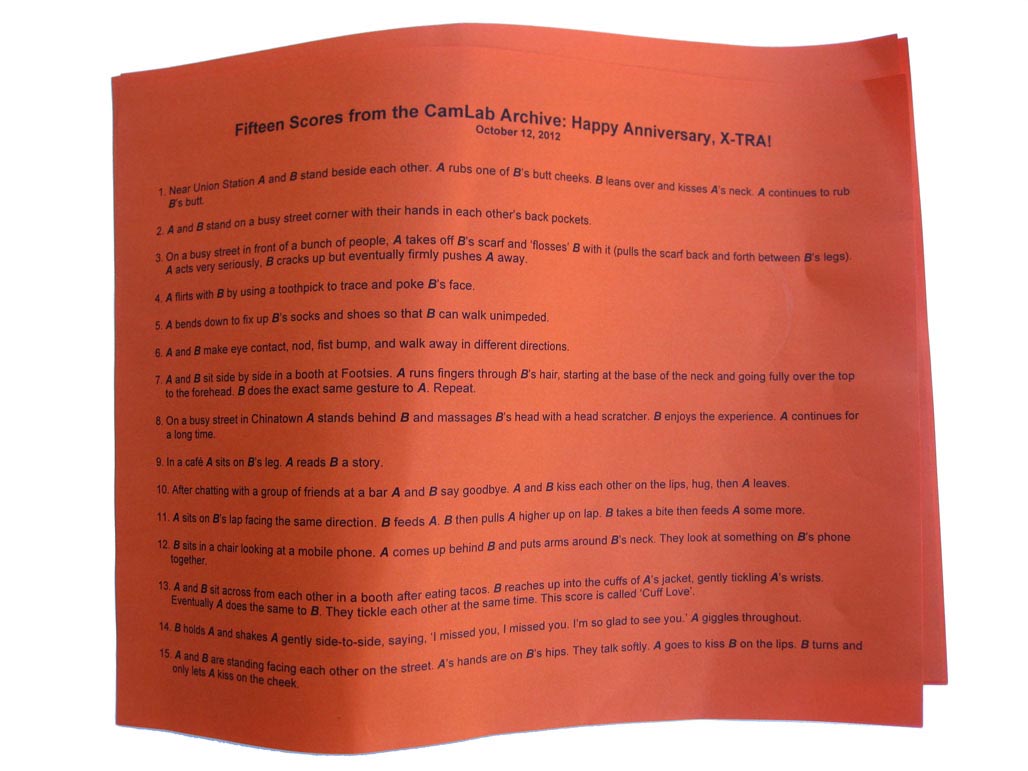 CamLab: Score! for Xtra