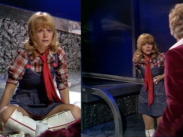 Jo Grant wearing probably what's my favourite outfit of hers ...