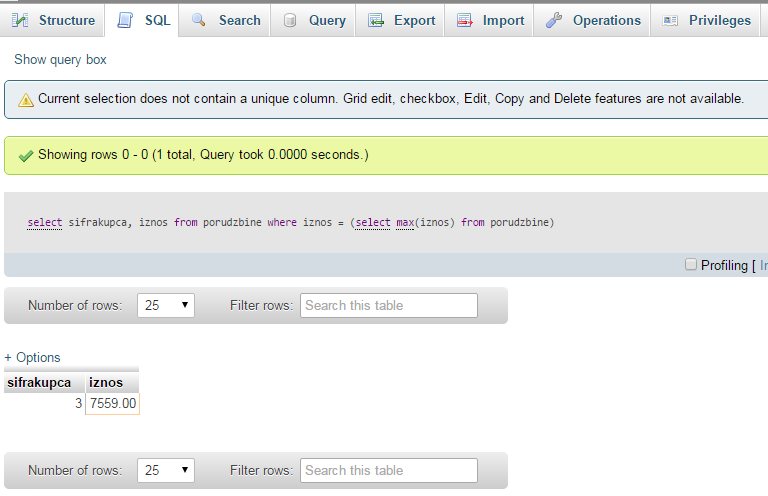 Skola Tutorijala - School of Tutorials: Osnovni podupiti (Basic subqueries)