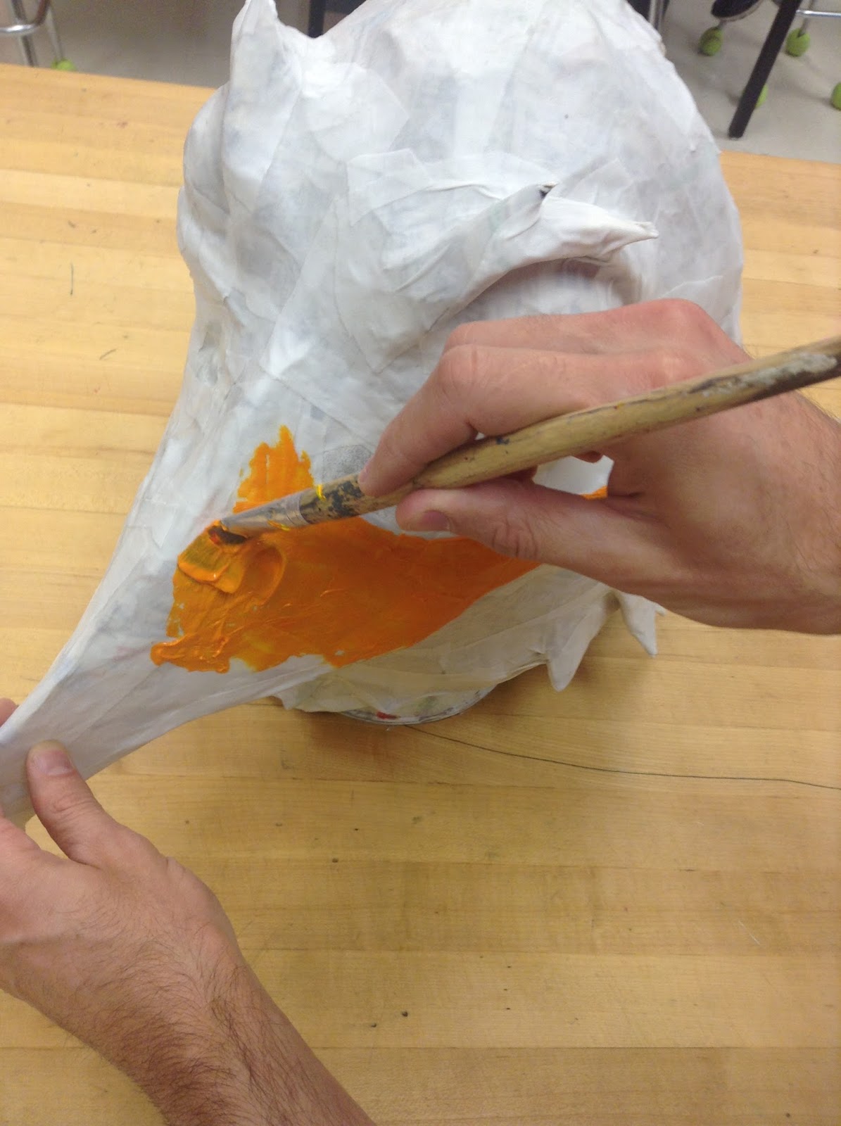 14er Art : How to make a paper mache eagle mask